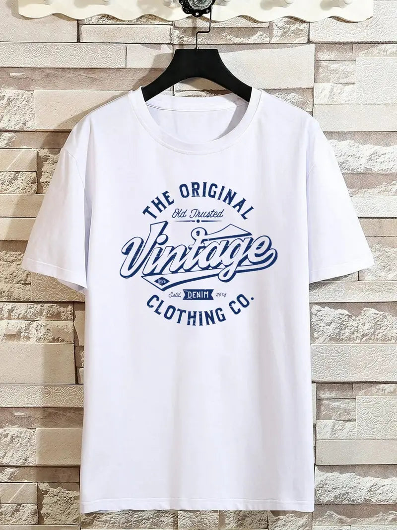 Mens Cotton Sticker Printed T-Shirt TTMPS149 - White – Tee Tall